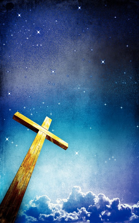 ShareFaith Media » Glowing Cross Bulletin Cover Template – ShareFaith Media