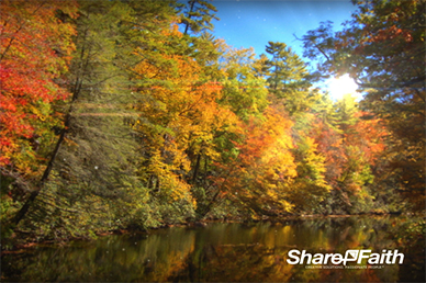 ShareFaith Media » Fall Peaceful River Religious Worship Vidoe Loop ...