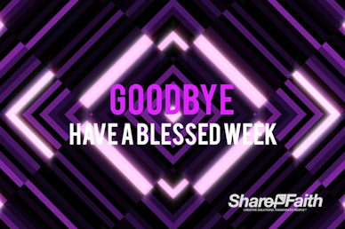 ShareFaith Media » Purple Diamond Abstract Goodbye Motion Graphic ...
