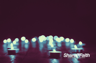 ShareFaith Media » Christmas Candle Bokeh String Worship Video ...