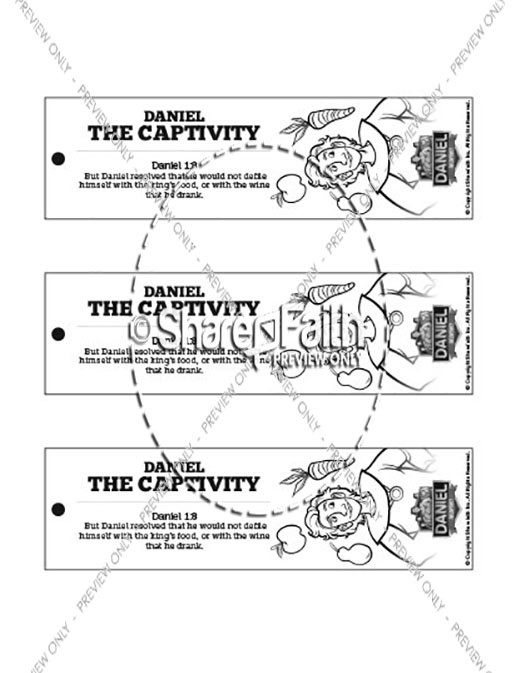 ShareFaith Media » Daniel 1 The Captivity Bible Bookmarks – ShareFaith Media