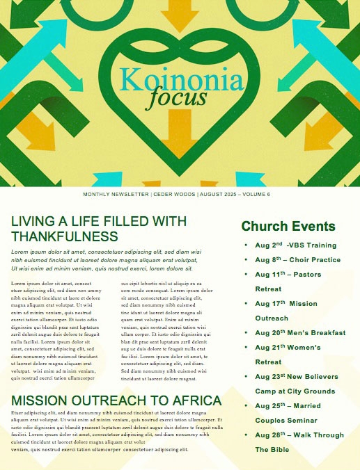 ShareFaith Media » Be Rich Church Sermon Newsletter – ShareFaith Media