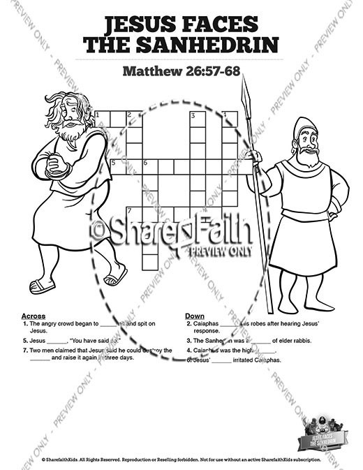 ShareFaith Media » Matthew 26 Jesus Before the Sanhedrin Sunday School ...