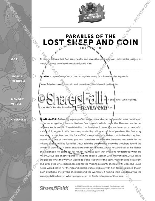 ShareFaith Media » Luke 15 The Parables of the Lost Sheep and Coin ...