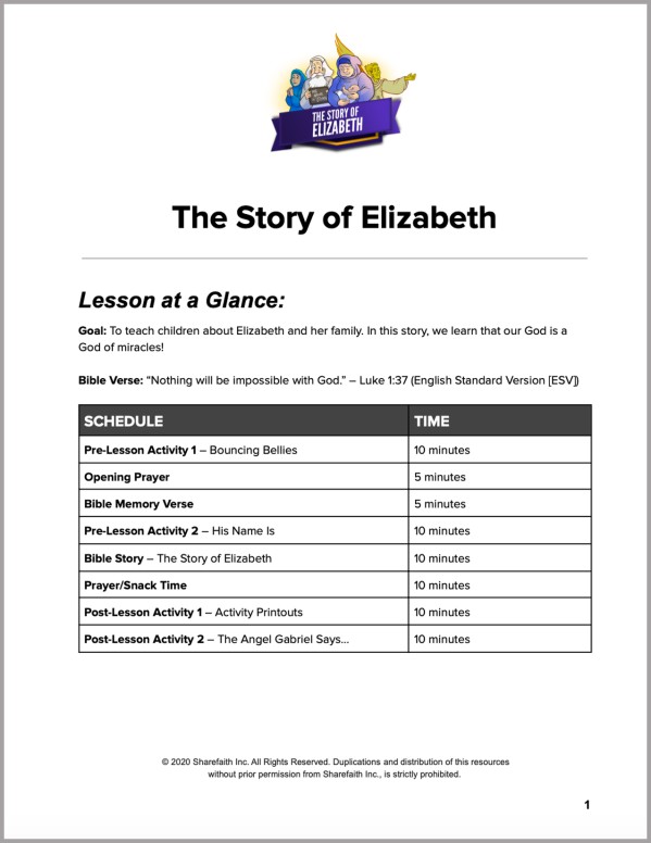 ShareFaith Media » Luke 1 The Story of Elizabeth Preschool Dot to Dot ...
