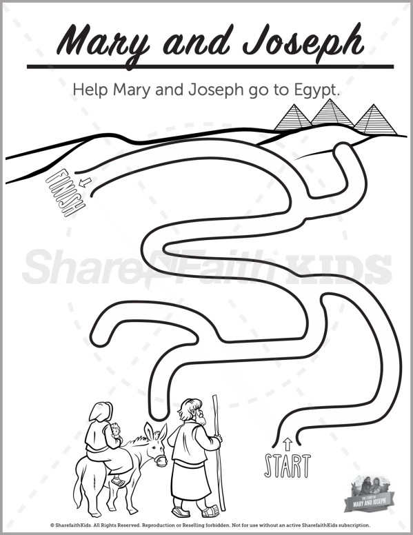 ShareFaith Media » Luke 2 Mary and Joseph Christmas Story Preschool ...