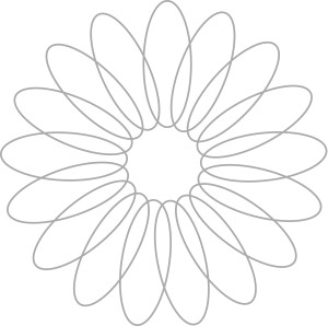 Flower Petal Outline Clip Art