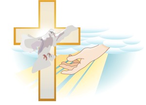 ShareFaith Media » Hand of God with Cross and Dove – ShareFaith Media