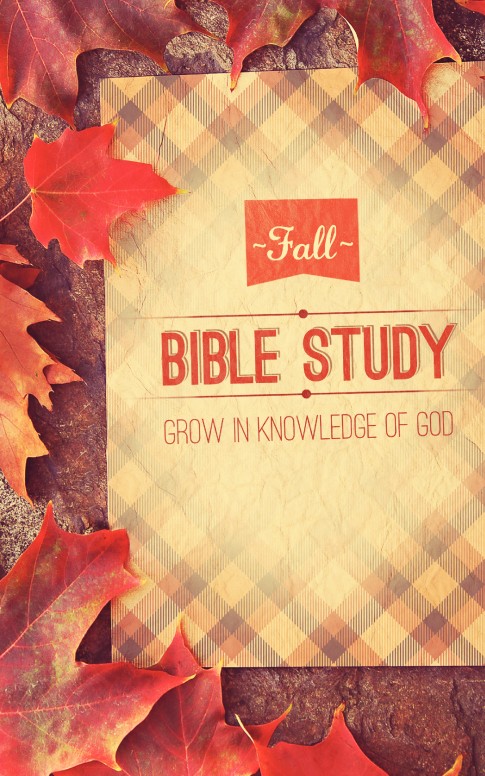ShareFaith Media » Fall Bible Study Church Bulletin Cover – ShareFaith ...