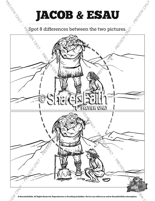 ShareFaith Media » Story Of Jacob and Esau Bible Coloring Pages ...