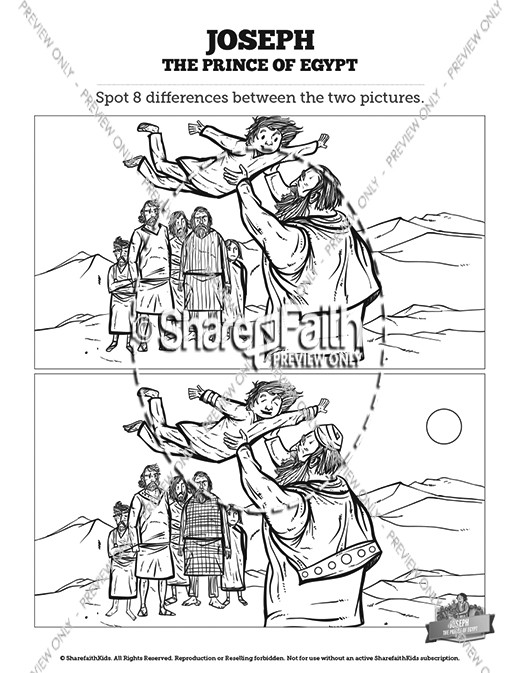 ShareFaith Media » The Story Of Joseph the Prince of Egypt Bible Mazes ...