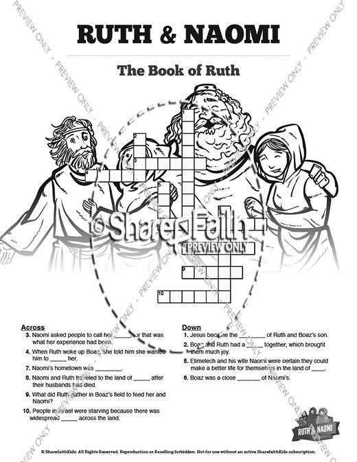 ShareFaith Media » Ruth and Naomi Bible Word Search Puzzles ...