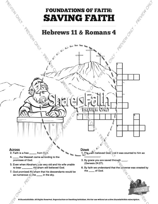 ShareFaith Media » Hebrews 11 Saving Faith Bible Word Search Puzzles ...