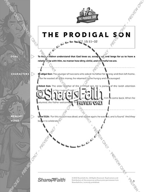 ShareFaith Media » The Prodigal Son Kids Bible Story – ShareFaith Media