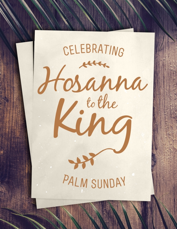 ShareFaith Media » Palm Sunday Hosanna Trifold Bulletin Cover ...