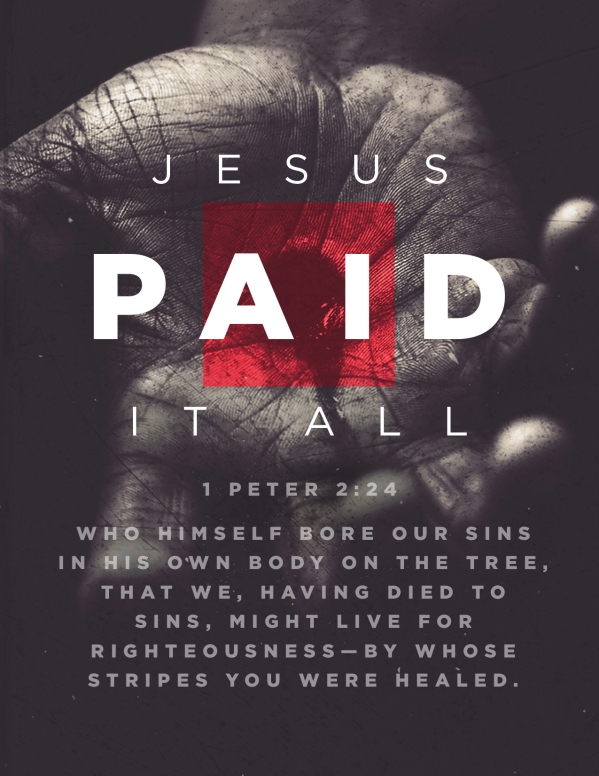 ShareFaith Media » Jesus Paid It All Easter Church Worship Background ...