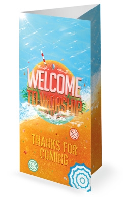 ShareFaith Media » Church Summer Camp Beach Trifold Bulletin Cover ...