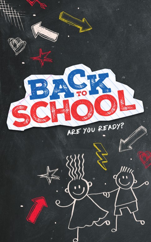ShareFaith Media » Back To School Chalkboard Art Church Bulletin ...