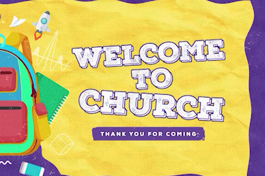 ShareFaith Media » Back To School Yellow Welcome Church Video ...