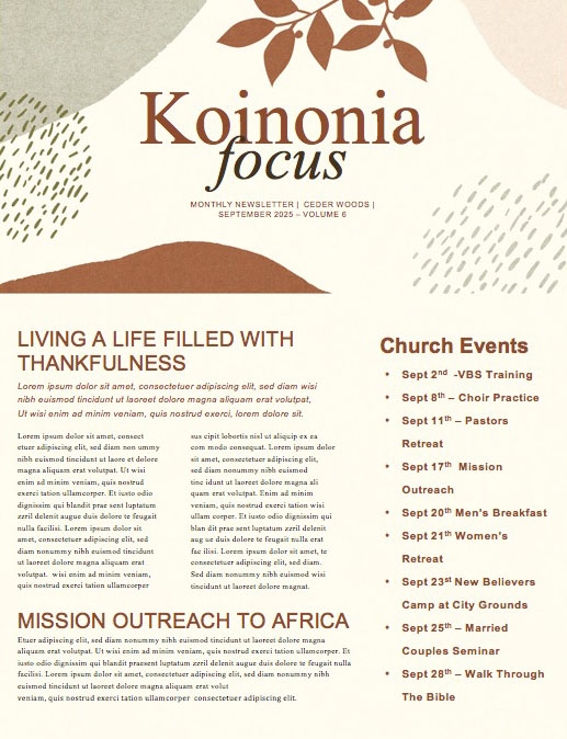 ShareFaith Media » Fall Festival Leaf Church Newsletter – ShareFaith Media