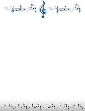 ShareFaith Media » Musical Header with Prominent treble Clef ...