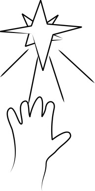 ShareFaith Media » Tiny Hand Reaching for Stars Line art – ShareFaith Media