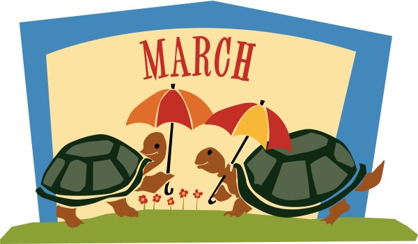 ShareFaith Media » Cute Turtles with Umbrellas in March – ShareFaith Media