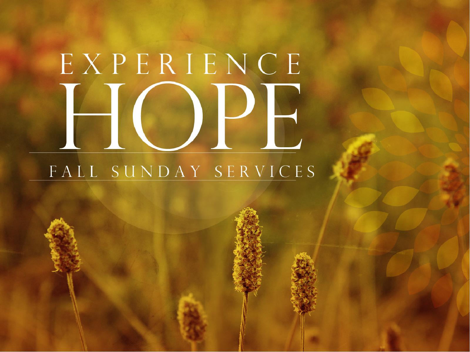 ShareFaith Media » Experience Hope Fall PowerPoint – ShareFaith Media