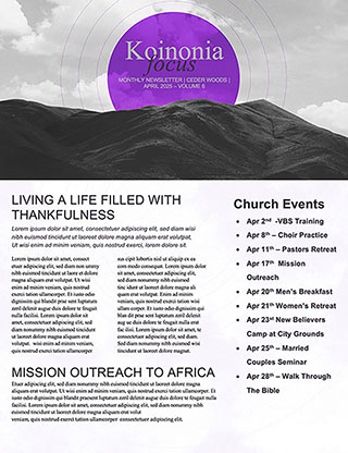 ShareFaith Media » Easter Hills: Newsletter – ShareFaith Media